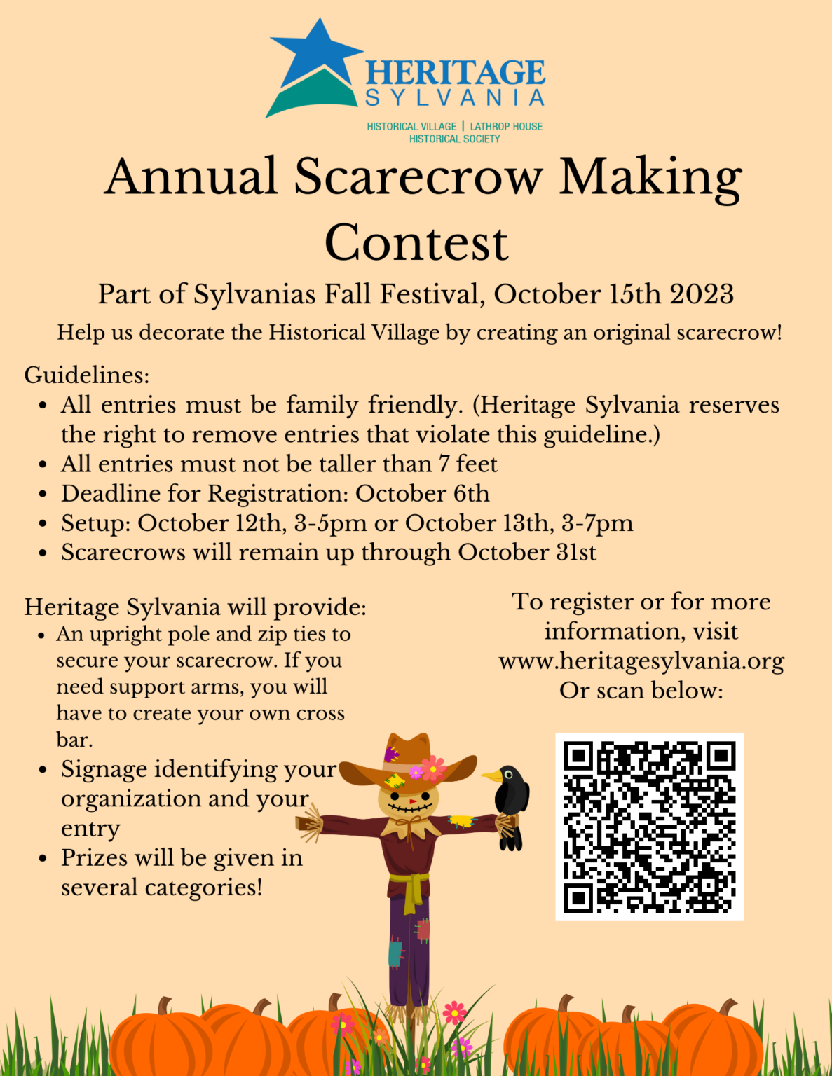 Charge up your Creativity and Enter our 2023 Scarecrow Contest ...